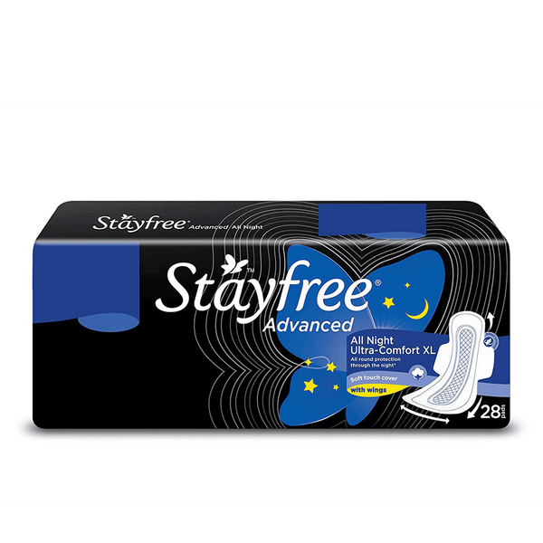 Stayfree Secure Advanced All Night Ultra-Comfort Pads with Wings - XL ...